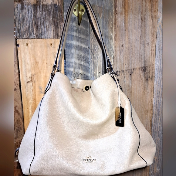Coach | Bags | Coach Pebbled Leather Edie Shoulder Bag 3 | Poshmark